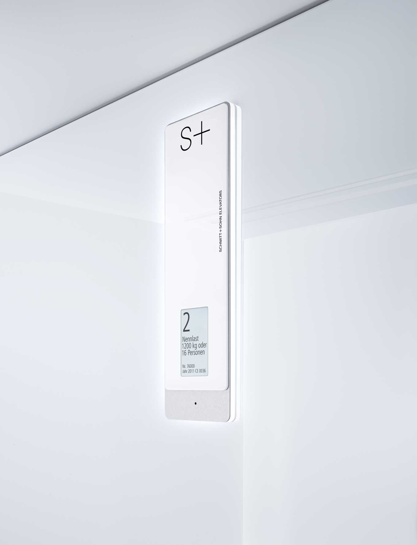 Control and display panels for the elevator.