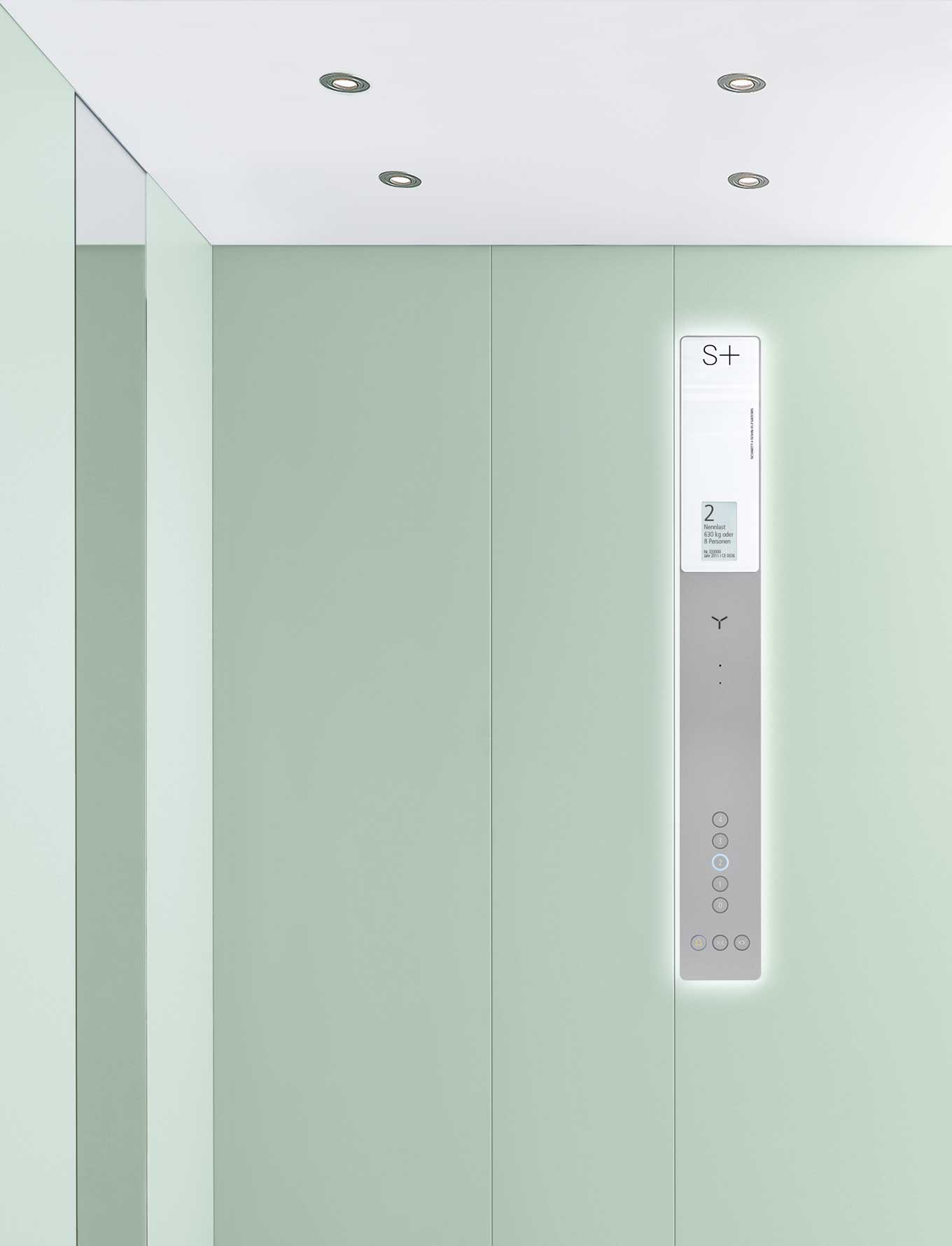 LD illuminated ceilings - The elevator light concept.