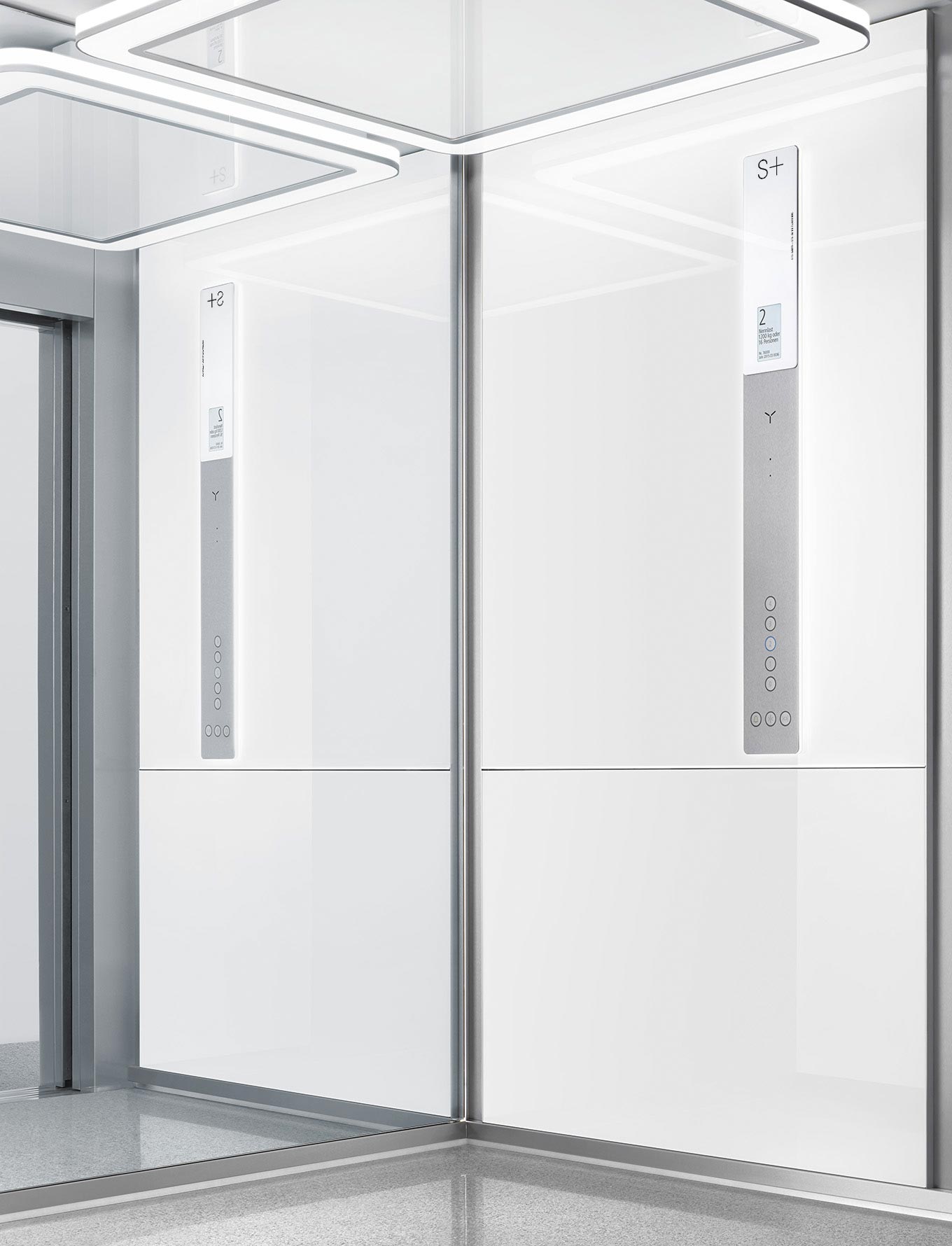 LD illuminated ceilings - The elevator light concept.