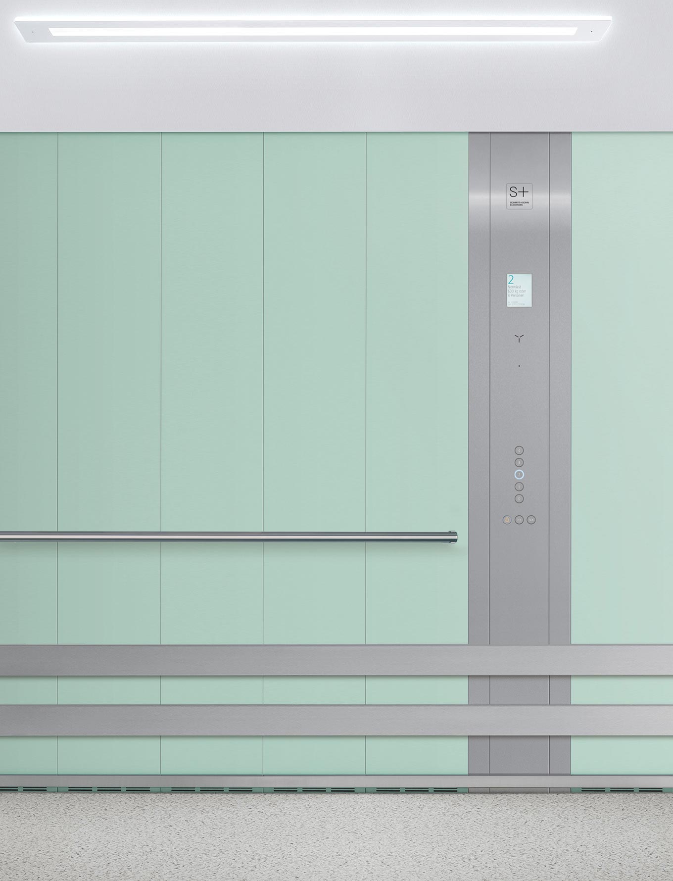 Functional protection strips for lift cabins.